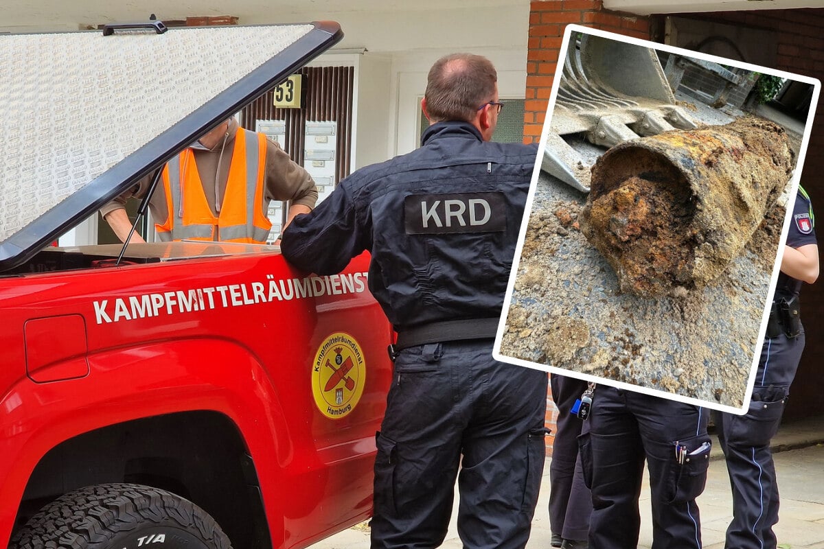 Phosphorbombe in Hamburg entdeckt