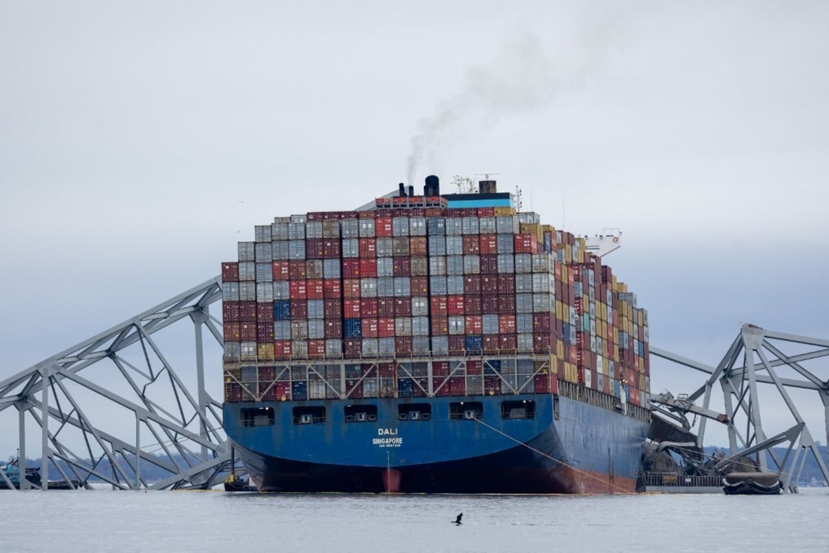 Baltimore Key bridge collapse: First vessel passes channel opened to ...