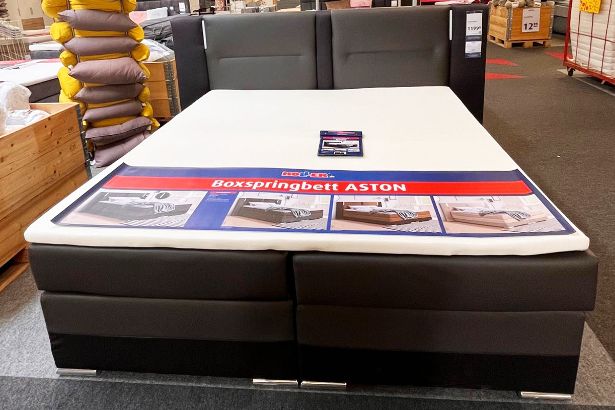 Bei ROLLER gibt's am Sonntag (26.3.) tolle Betten sagenhaft günstig