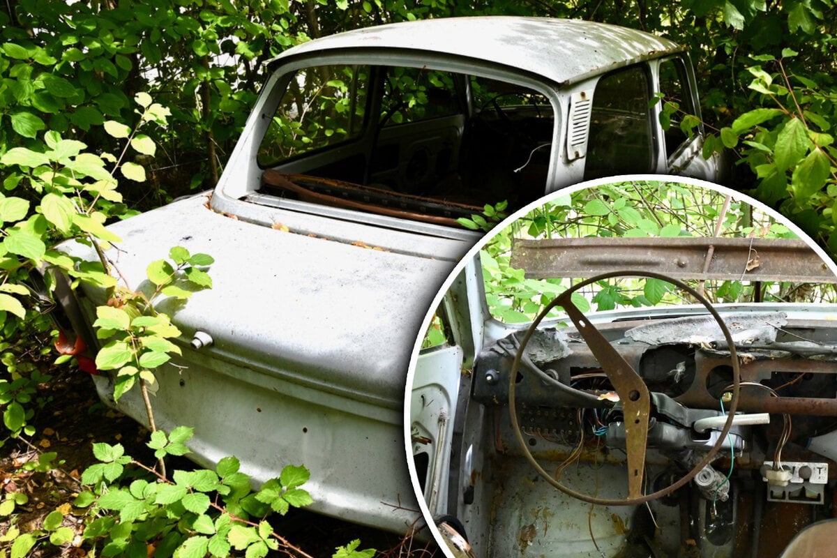 Entdeckung eines Trabant: Rostlaube trotzt der Zeit in Schkeuditz