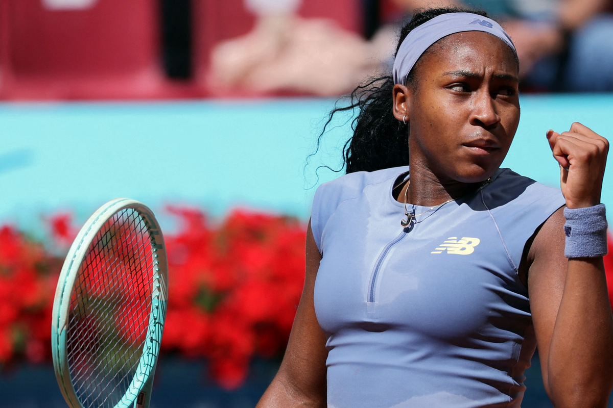Coco Gauff interview captures moment blackout struck Madrid Open