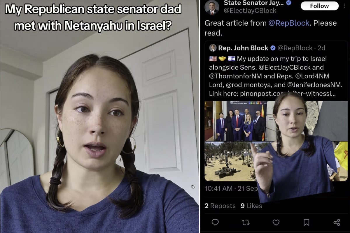 New Mexico state senator blasted by daughter on TikTok over Israel ...