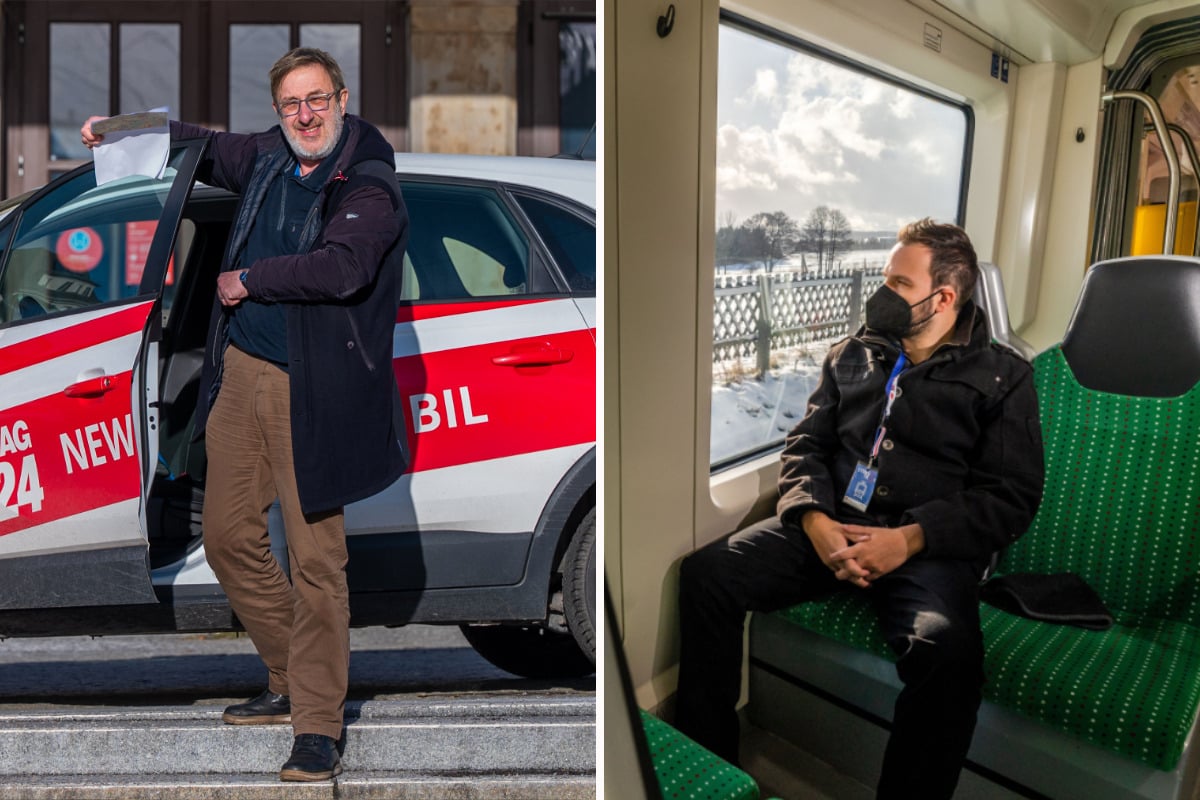 Chemnitz: Mit Auto oder Bahn - Wie kommt man besser nach Aue? Die neue ...