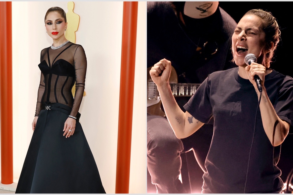 Lady Gaga goes makeup free for stripped down surprise Oscars performance