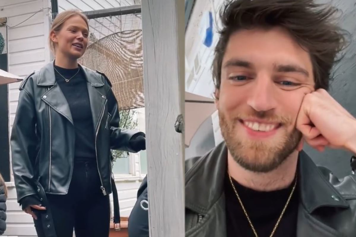 Mann fällt die Kinnlade herunter, als er auf sein Date trifft: "Was ...