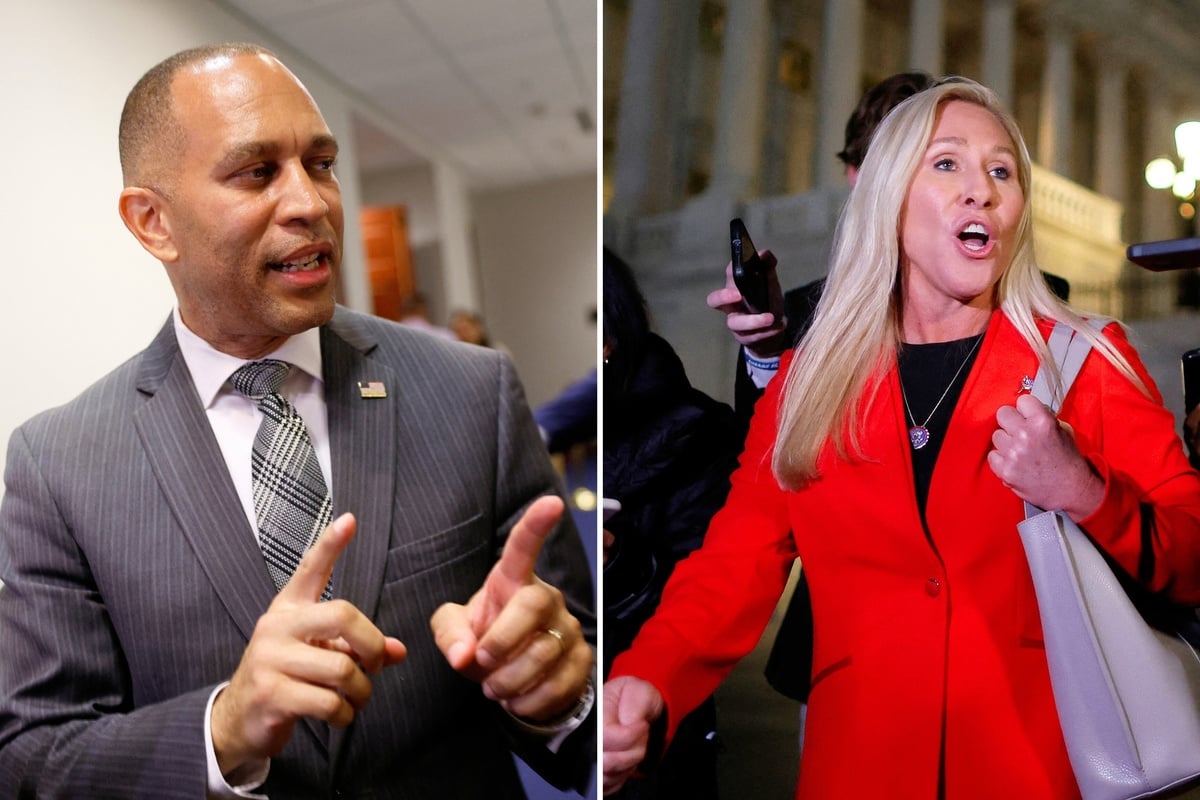 Hakeem Jeffries criticizes Marjorie Taylor Greene as head of DOGE ...