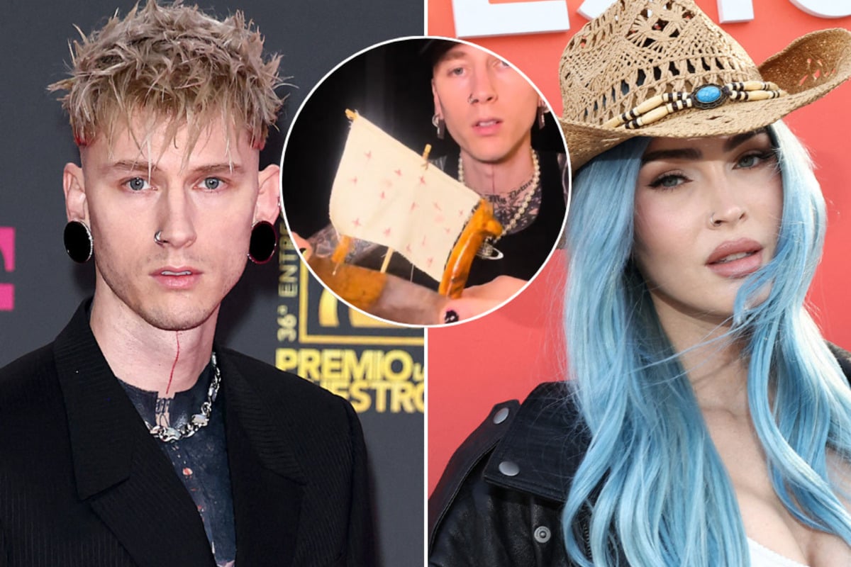 Megan Fox's ex-fiancé Machine Gun Kelly creates handmade masterpiece ...
