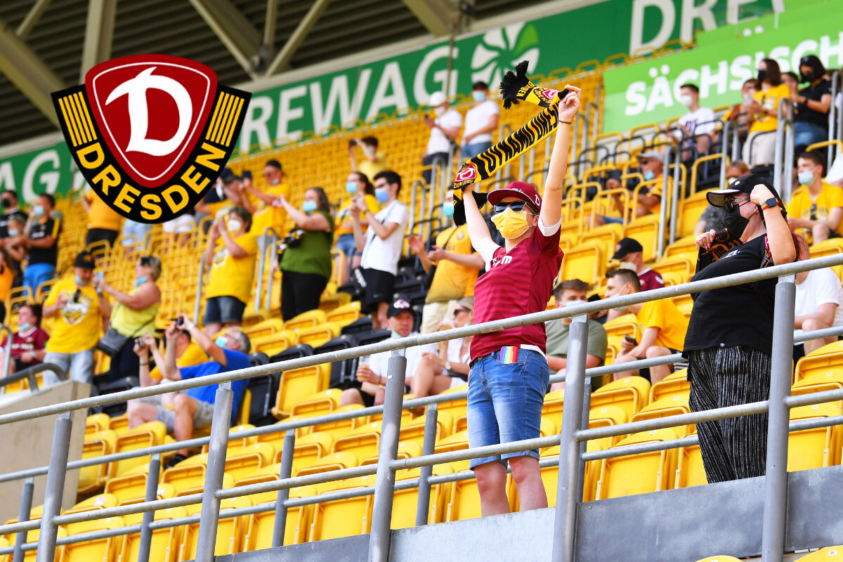 Dynamo Dresdens erster Schritt: Knapp 200 Fans im Rudolf-Harbig-Stadion!