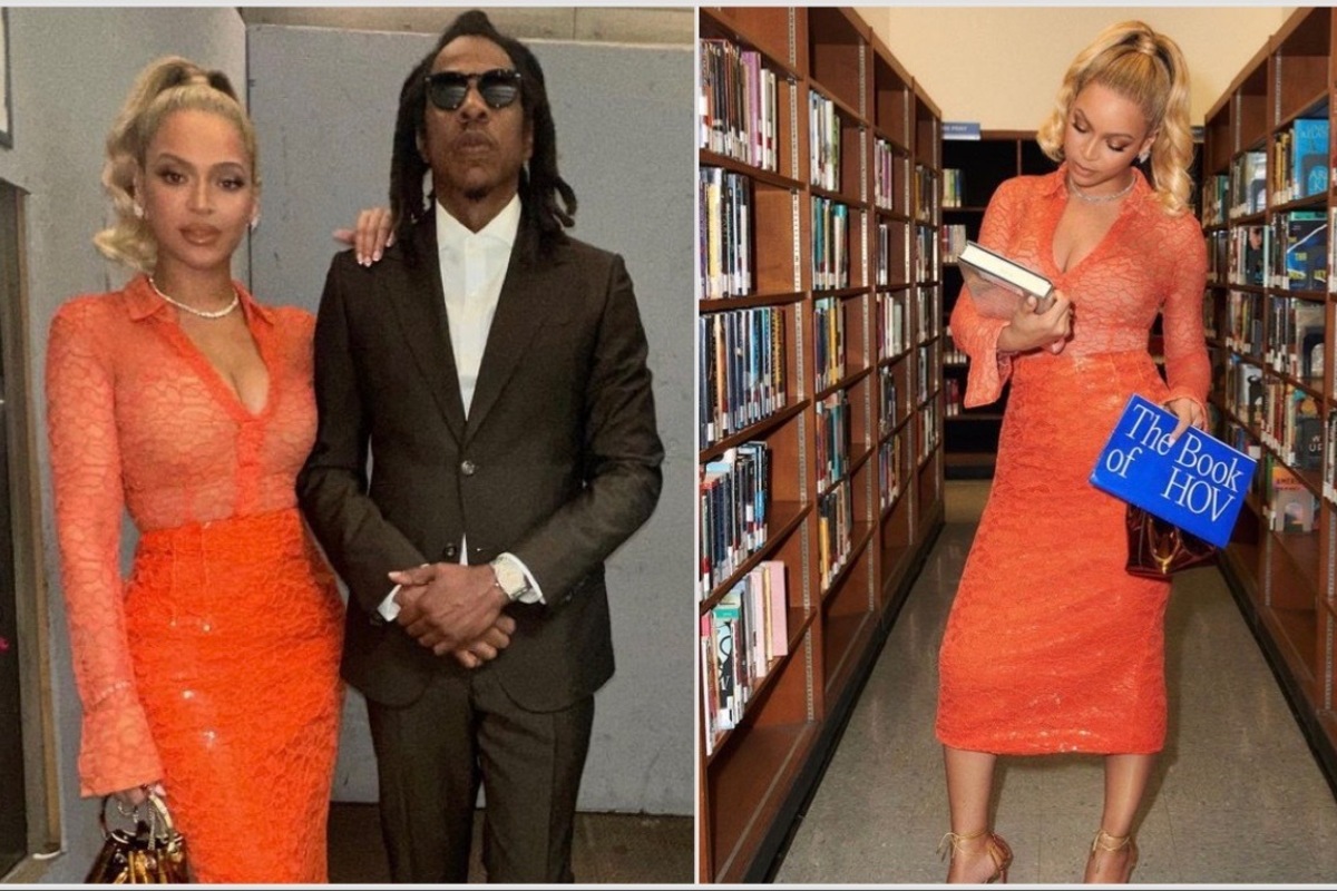 Beyoncé supports Jay-Z's New York City exhibit at chic night out