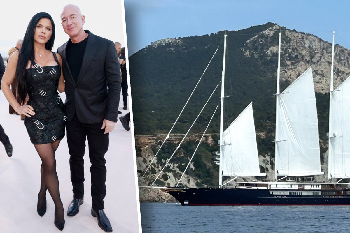 Jeff Bezos Boss-Yacht vor Ibiza gesichtet - Amazon-Milliardär an Bord