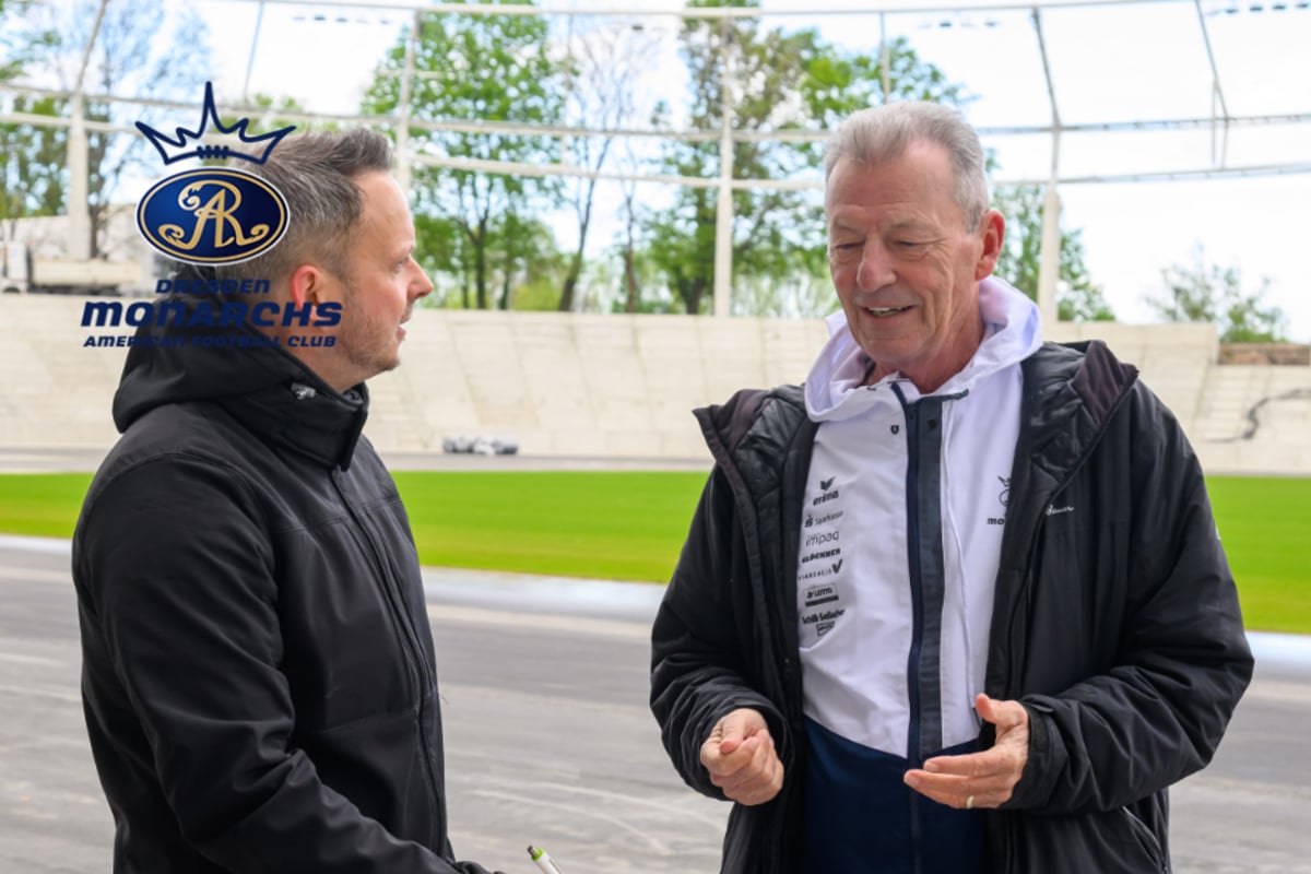 Dresden Monarch: Stadion-Tour mit Greg Seamon - So tickt der neue Coach