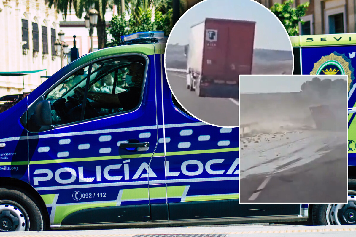 Hopfen und Malz verloren: Bier-Lkw kippt auf Autobahn um