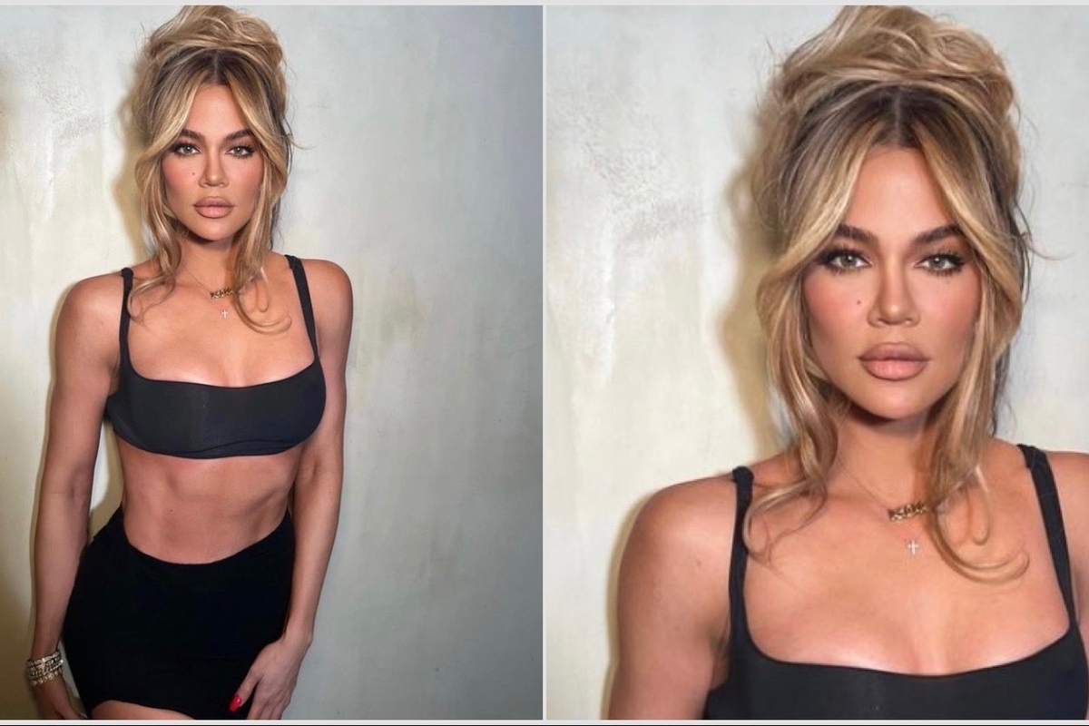 Khloé Kardashian flashes six-pack in risqué shoot for Good American Khloé Kardashian flashes six-pack in risqué shoot for Good American