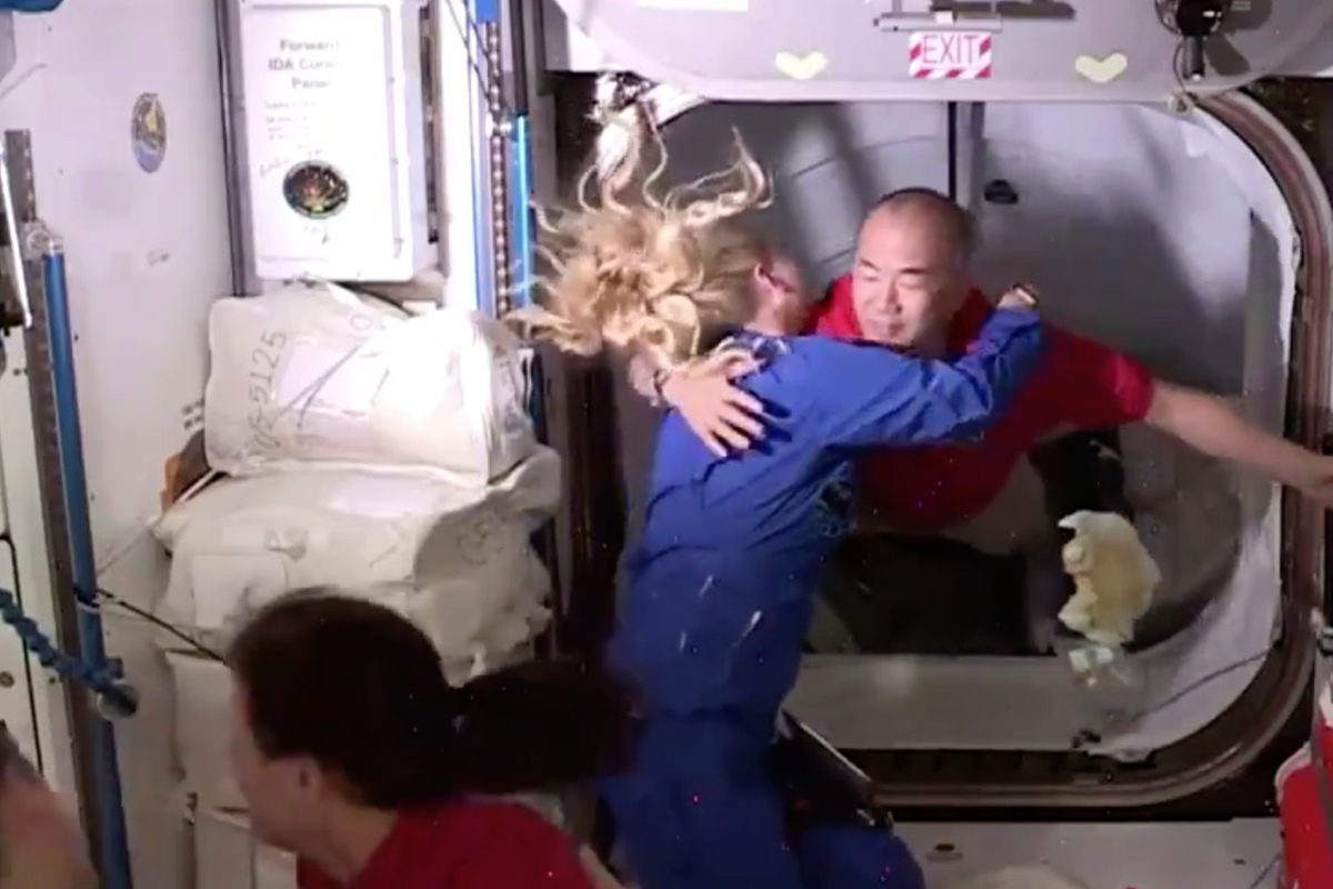 SpaceX astronauts arrive at the International Space Station