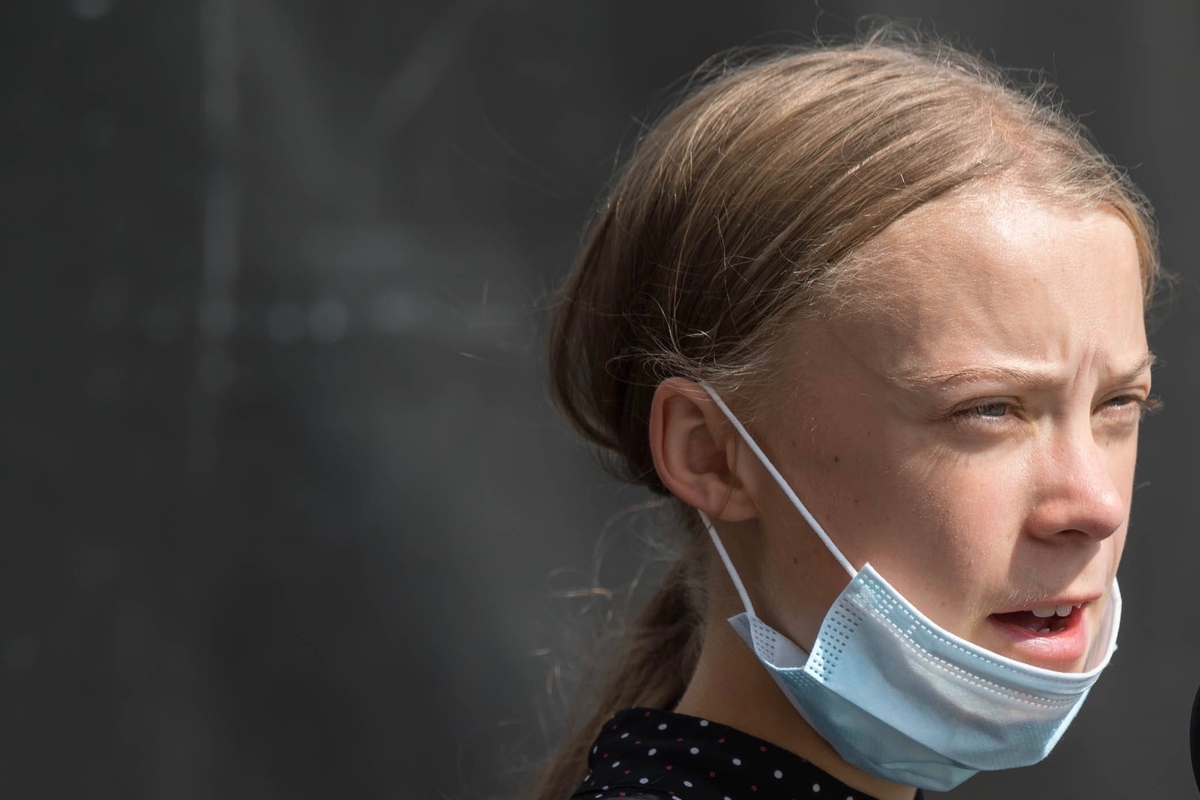 Greta Thunberg shares a photo of her two-year-old self and makes a sad ...