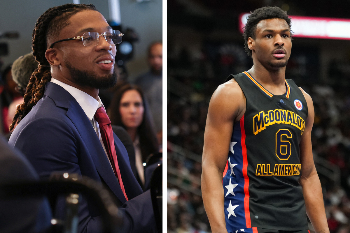 Bronny James gets emotional support from Damar Hamlin after cardiac arrest Bronny James gets emotional support from Damar Hamlin after cardiac arrest