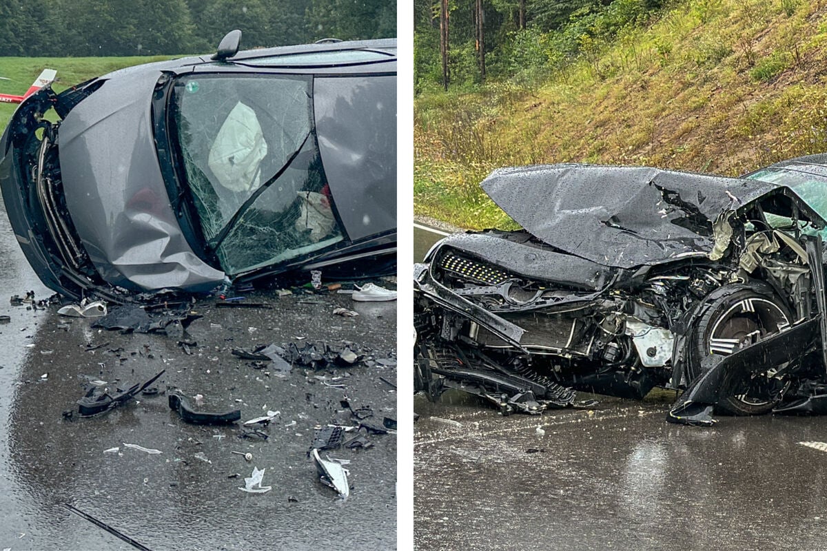 Wangen im Allgäu: Heftiger Frontal-Crash fordert drei Schwerverletzte