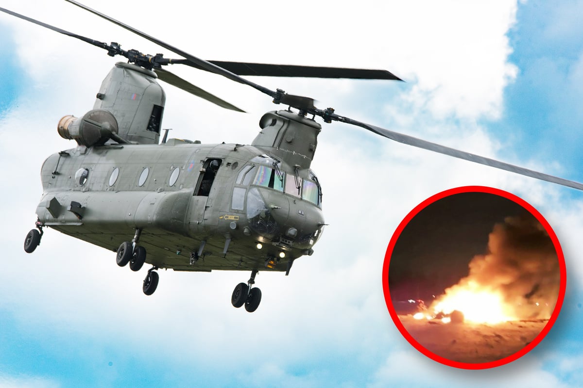 Military helicopter crashes, three soldiers die