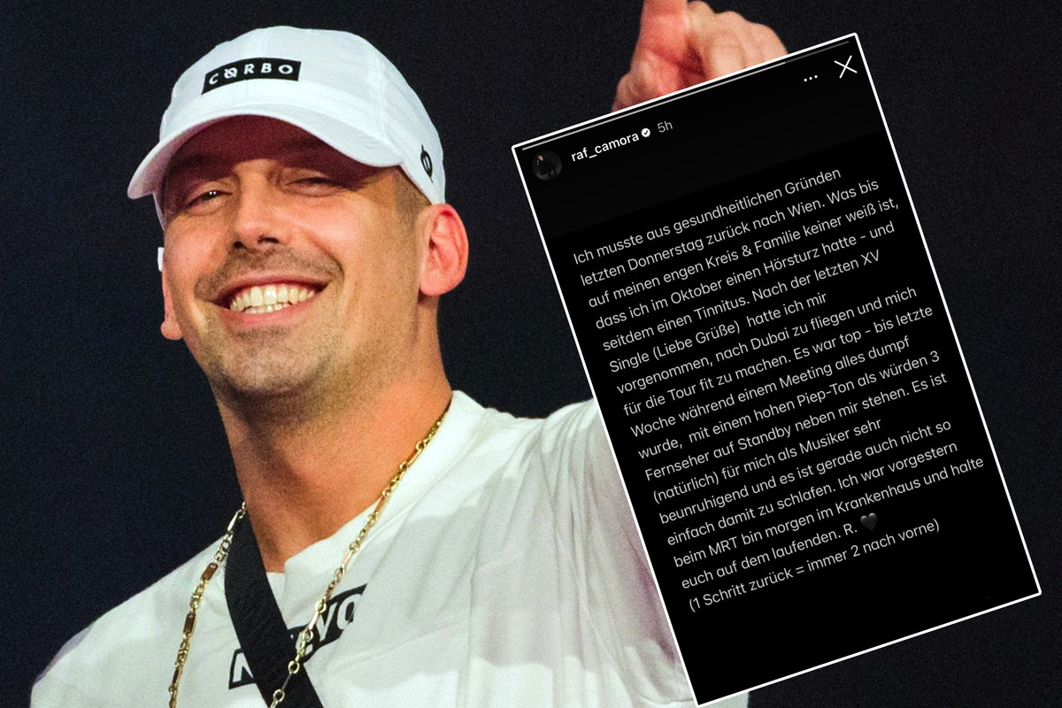 Rapper RAF Camora muss ins Krankenhaus: "Es war top, bis..."
