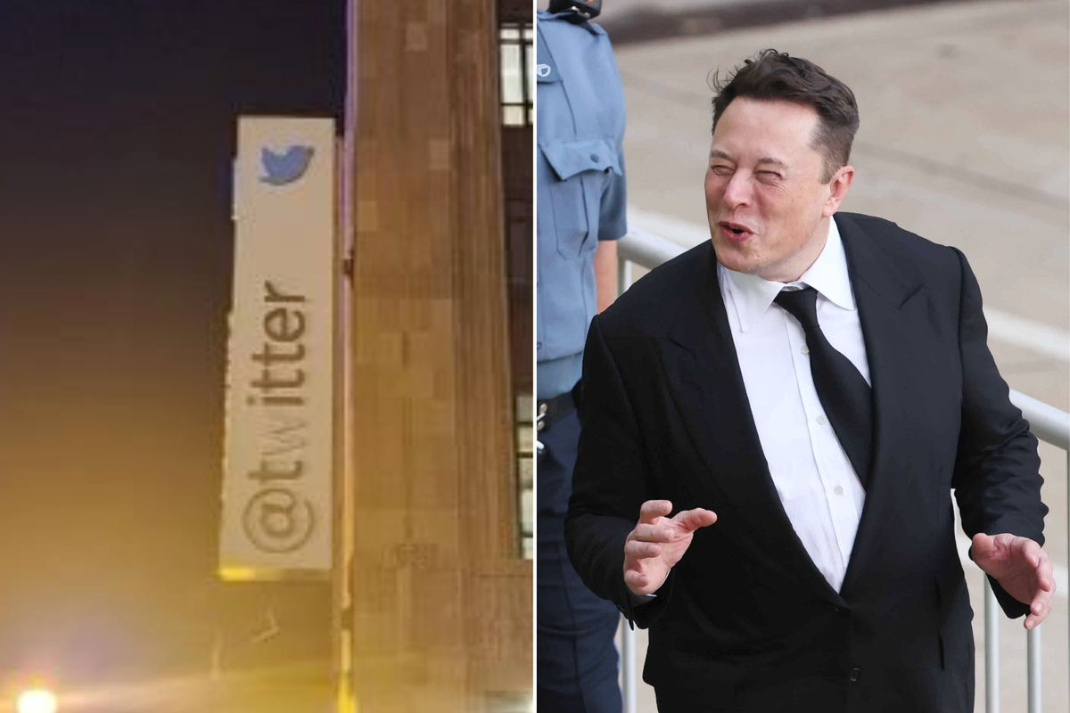 Elon Musk gives Twitter a childish new name in HQ sign redesign