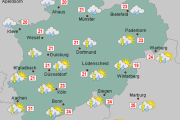 Starkregen in NRW: Deutscher Wetterdienst warnt vor lokalen Unwettern am Dienstag!