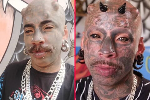 Brazilian body mod addict gets called the "devil" and a bad dad