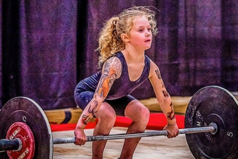 "Strongest girl in the world" can bench press 175 pounds at just seven ...