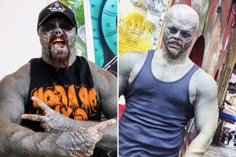 Tattoo-addicted "Black Alien" opens up about his fantasy to become a ...