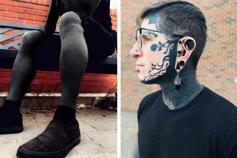 Fast sein ganzer Körper ist mit Tattoos bedeckt: So sah Remy früher aus