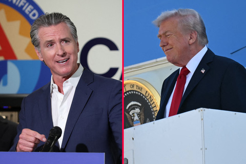 Newsom mocks Trump's forgetfulness and slams golfing habit during ...