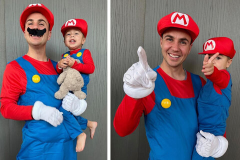 Mario Götze und Sohn als süße "Super-Marios", doch als was geht Frau ...