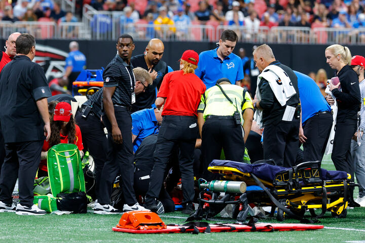 NFL preseason game suspended after Lions safety suffers terrifying injury