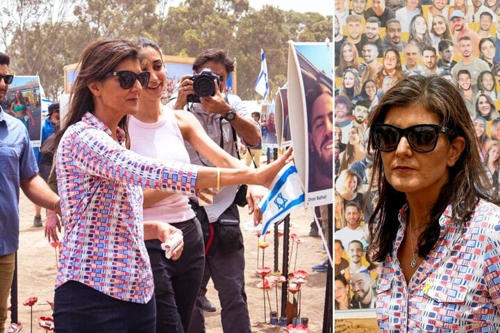 Nikki Haley visits war-torn Gaza border to express support for Israel ...