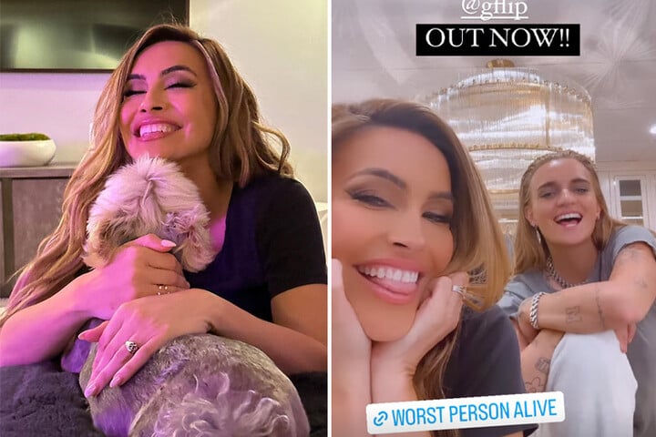 Chrishell Stause from Selling Sunset shows her dog and G Flip major love!