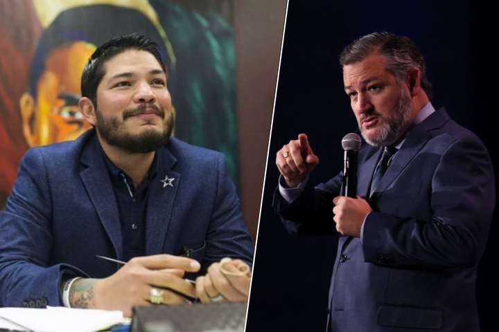 Ted Cruz gets 2024 challenge from "Mexican biker lawyer covered in tattoos"