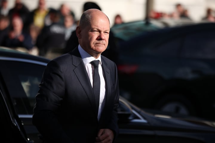Dresden: Bundeskanzler Olaf Scholz heute zu Besuch