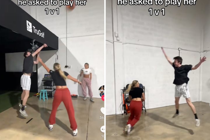 Haley Cavinder's impressive hoops skills go TikTok viral