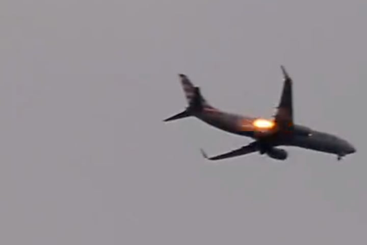 Plane hits bird as viral videos showing engine in flames light up the ...