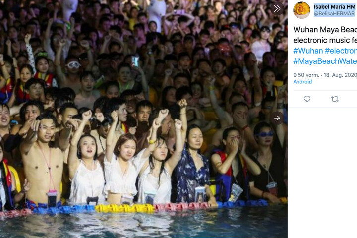 Massen-Poolparty in Wuhan schockt! Tausende Feierwütige nackt und dicht ...
