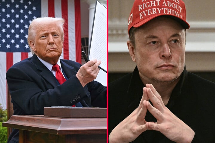 Elon Musk MIA at Trump's big "Liberation Day" event amid rumors of split