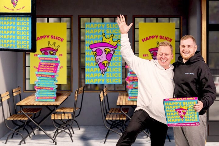 Knossi und Trymacs starten Pizza-Kette: "Happy Slice" bereits an 70 ...