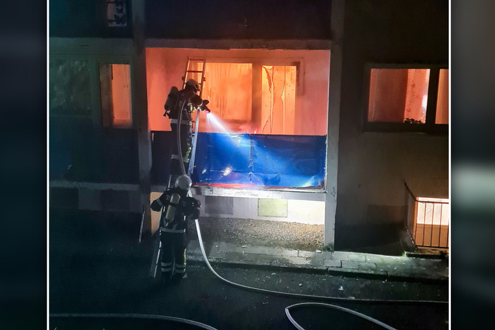 Balkon in Eisleben brennt lichterloh: Waren Kinder die Feuerteufel?