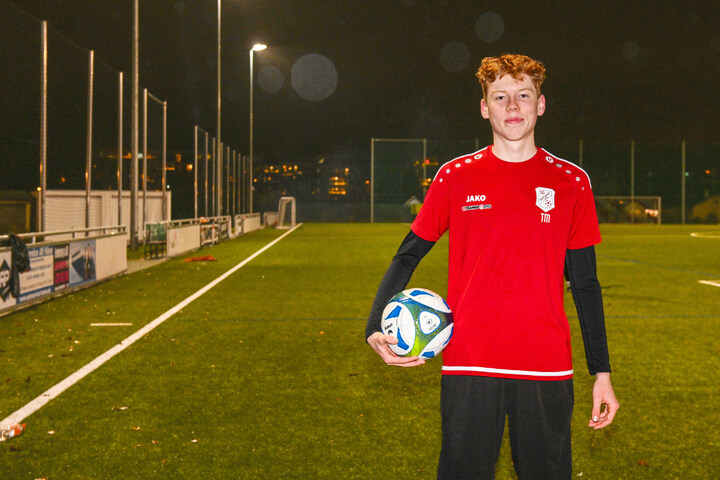 Dresden: Kreisliga-Fußballer mit wohlklingendem Namen - Thore Macher aus Striesen