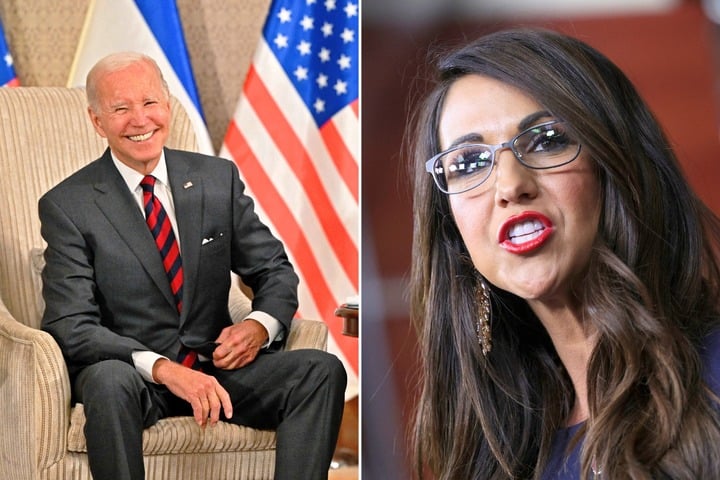 Lauren Boebert uses Trump comeback to respond to Biden's "theater" jab