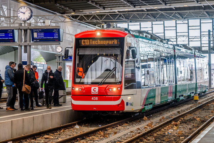 Chemnitz: Bauarbeiten auf City-Bahn-Linien - Hier fahren ab Montag Busse