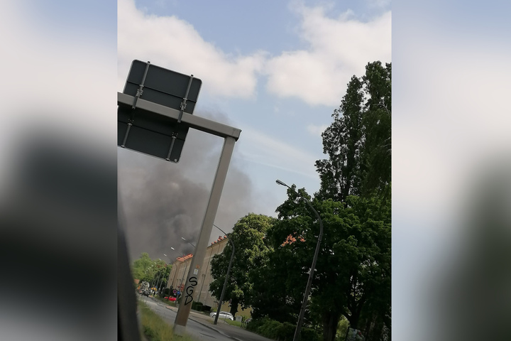Dresden: Rauchwolke über der Südvorstadt - Was brennt da am Nürnberger Ei?