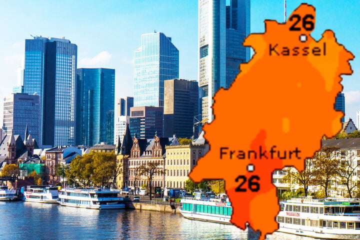 Bilderbuch-Wetter in Frankfurt und Hessen, doch starke Gewitter nahen!