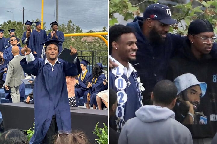 Did Bronny James' brother Bryce steal the spotlight at his high school ...