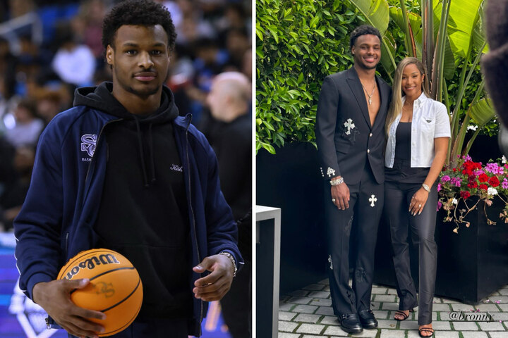 Bronny James stuns senior prom with swanky look | TAG24