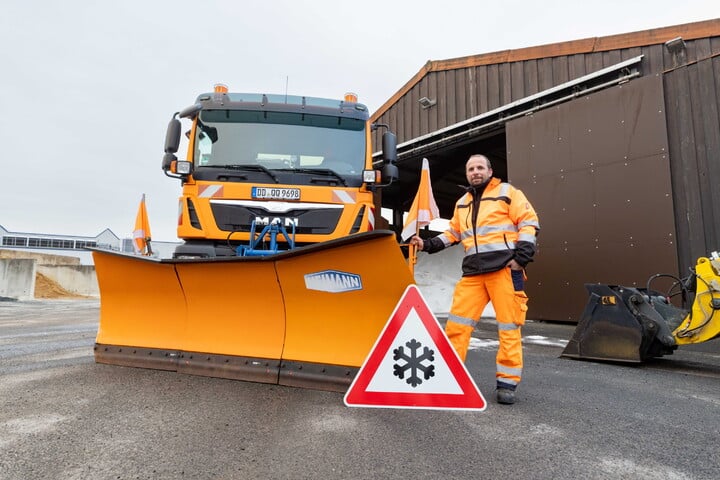 Dresdens Winterdienst steht Schippe bei Fuß: Der Schnee kann kommen!